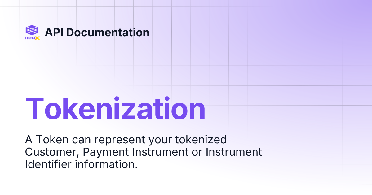 Tokenization | API Documentation