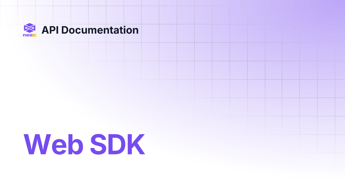 Web SDK | API Documentation