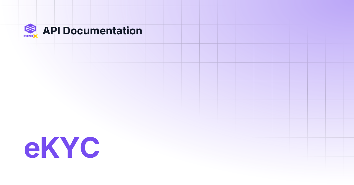 eKYC | API Documentation