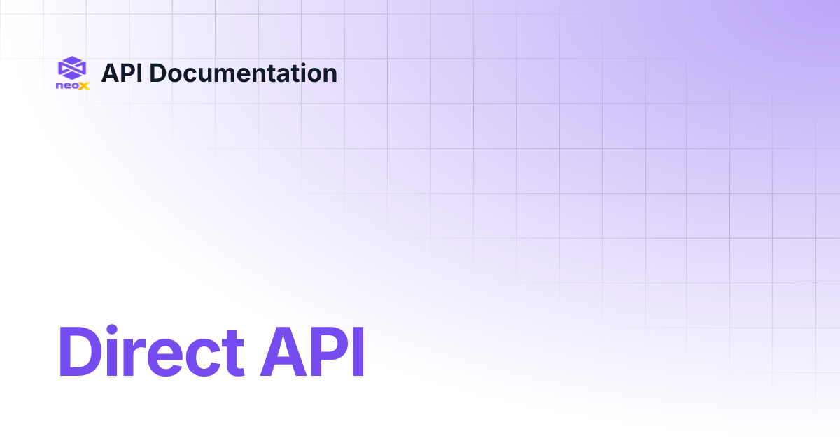 Direct API | API Documentation